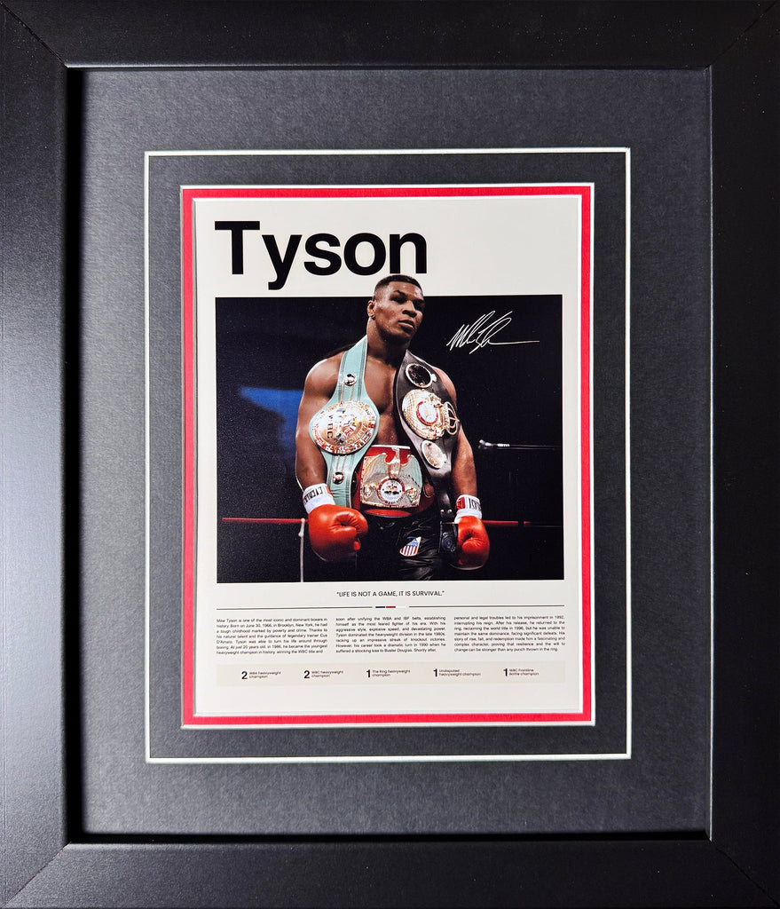 Mike Tyson Boxing Career 8x12 Photo Sports Memorabilia Collector Frame ...
